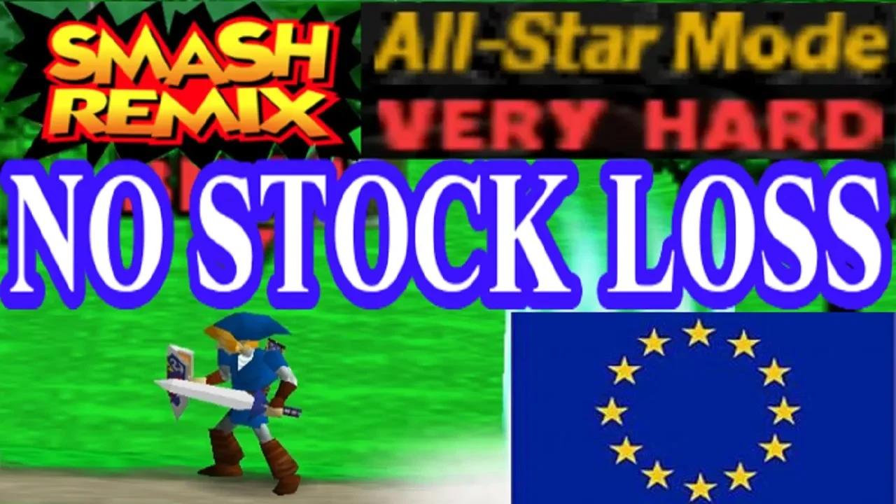 Smash Remix - All-Star Mode Gameplay with (PAL) EUR Link (VERY HARD) No Stock Loss