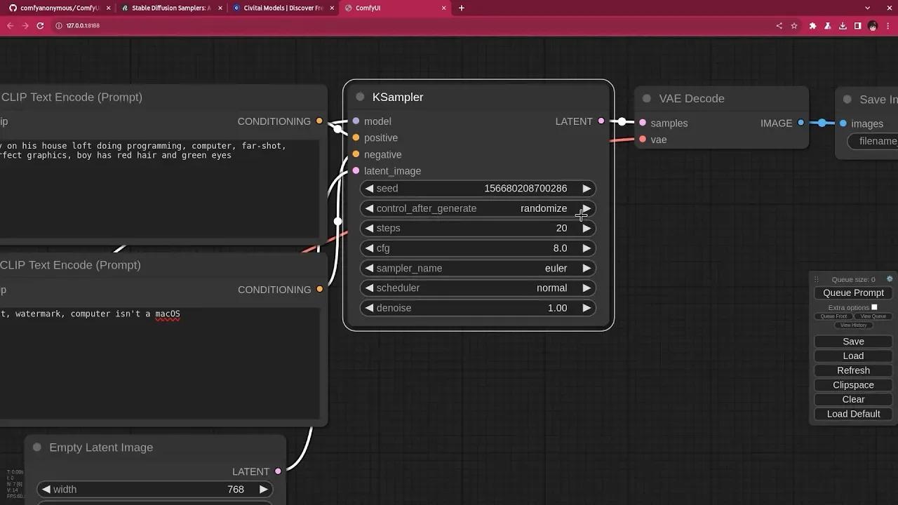 ComfyUI (Stable Diffusion UI), Quick Start with local installation on Linux