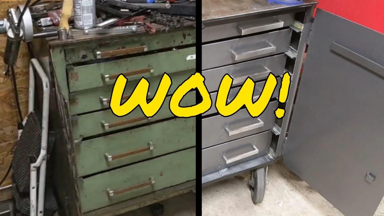 Yet another tool box restoration video removing rust, more rust, and ...