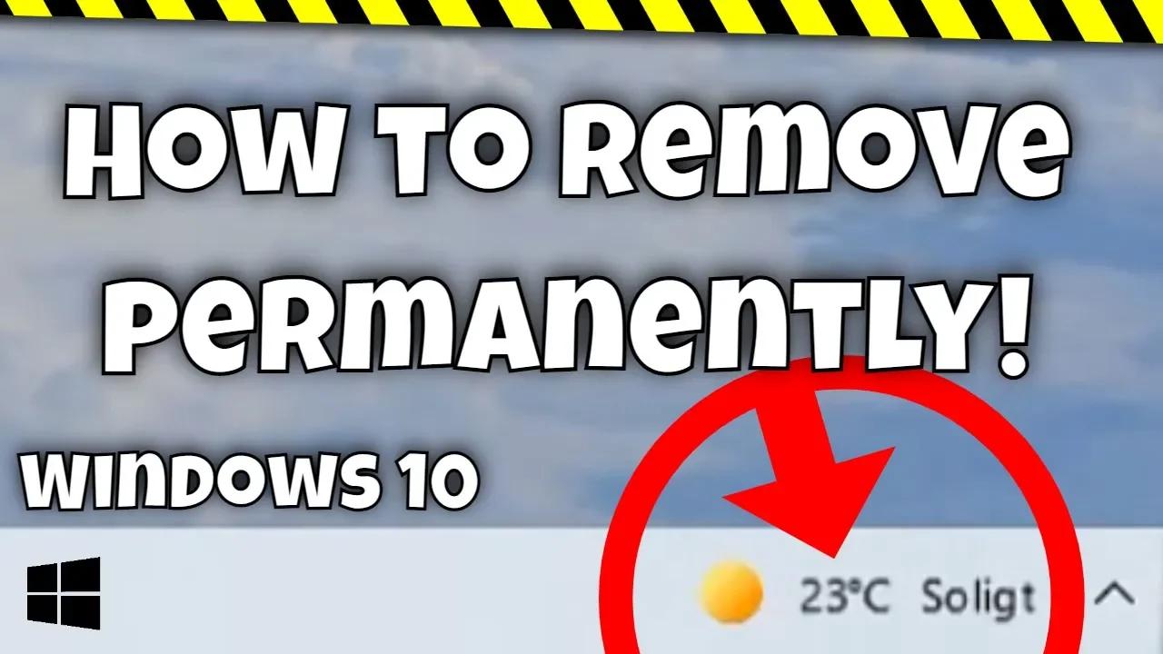 How to remove weather from taskbar on Windows 10 - Quick Tutorial!