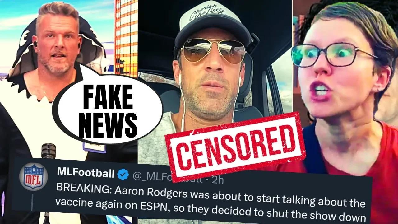 Woke ESPN CUTS FEED When Aaron Rodgers Talked About Vaccine?!? | Pat ...
