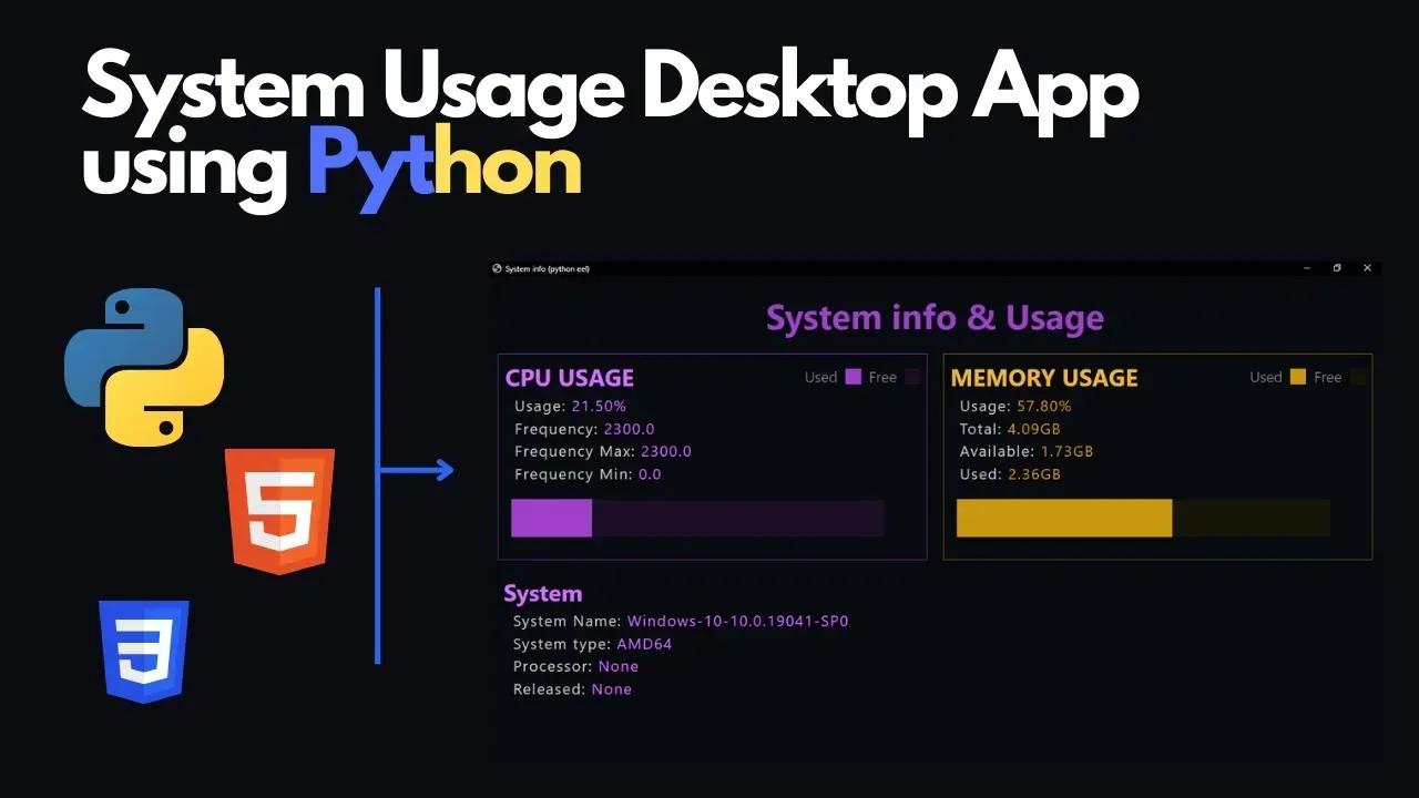 How to Create desktop app using Python - ASMR (no talking)