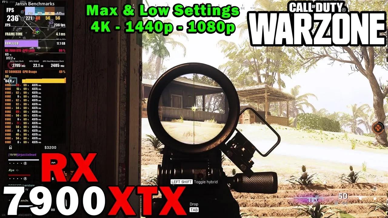 Call of Duty: WARZONE Caldera | RX 7900 XTX | R7 5800X3D | 4K - 1440p ...