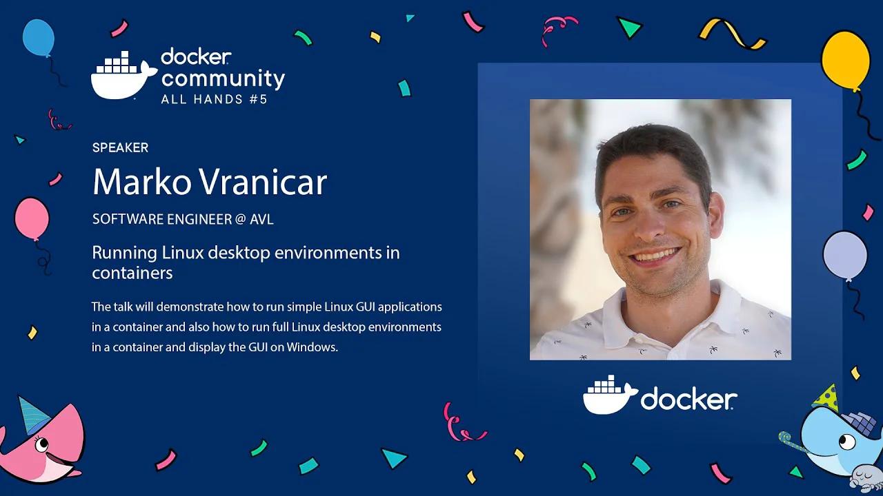 Docker Talk - Running Linux Desktop Environments in Docker Containers ...