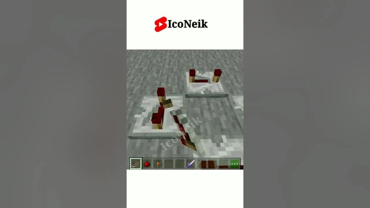 How to make automatic redstone repeater in Minecraft #IcoNeik #SHORT