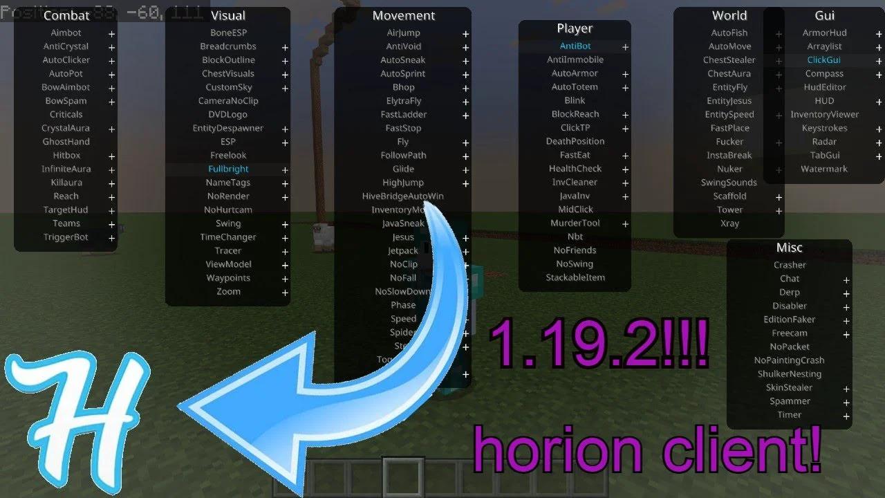 How to install horion hacked client 1.19.2! (EASY) {1.19.2!} (DOWNLOAD)