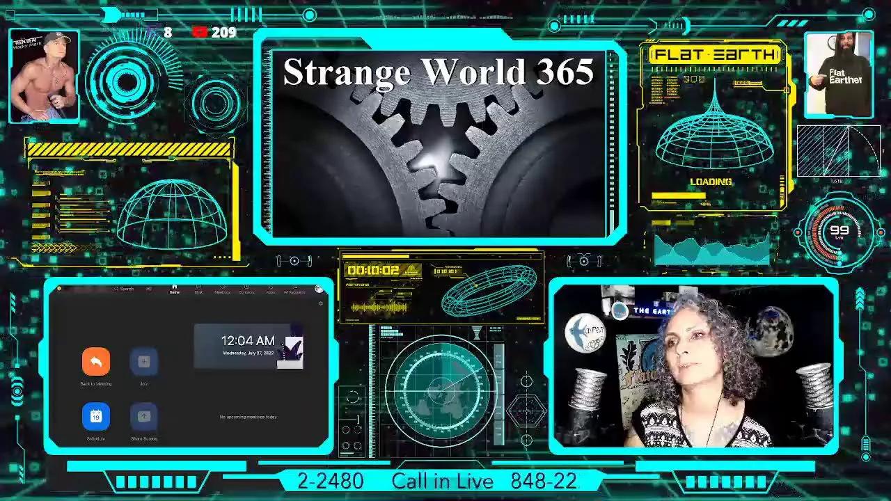 Strange World 365 - Grinding Gears with Karen B and Mark Sargent Flat Earth
