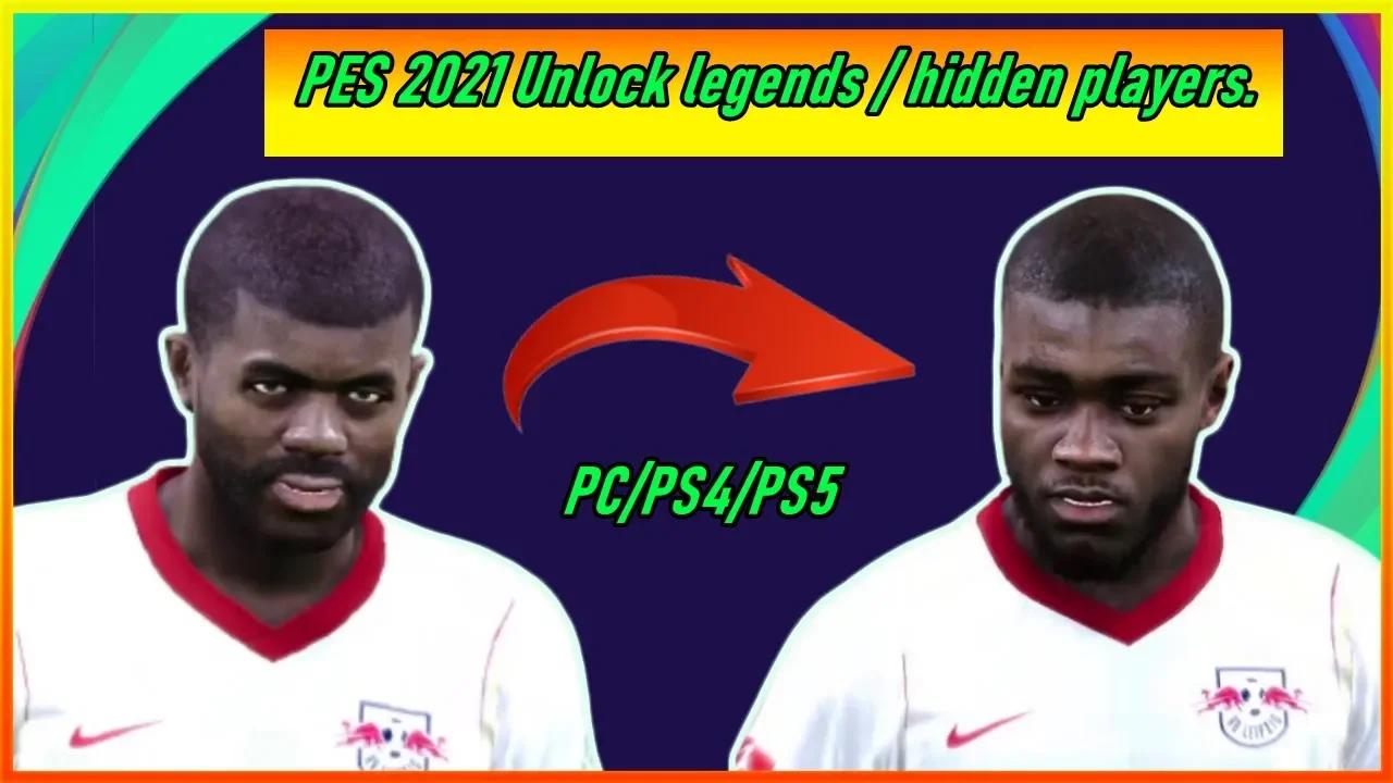 PES 2021 Legends and Hidden players option file installation tutorial ...