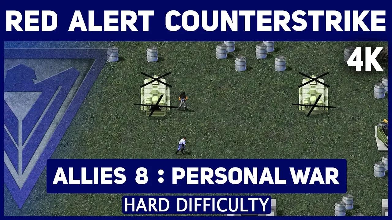 Red Alert Counterstrike Remastered 4K - Allies Mission: 8 Personal War ...