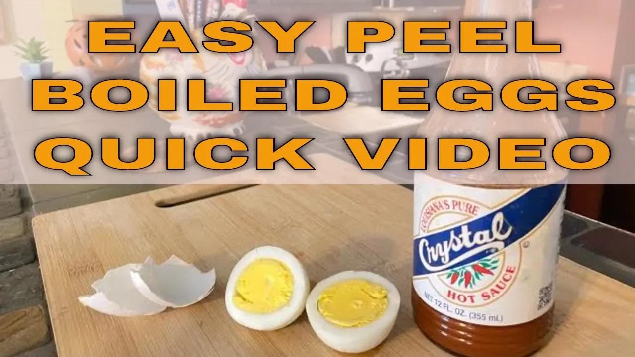 How to make Easy Peel Boiled Eggs - Best Method to Rapidly Boil Eggs ...