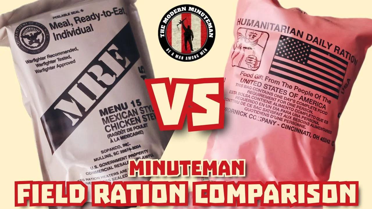 MRE's vs HDR's. Field Ration Battle.