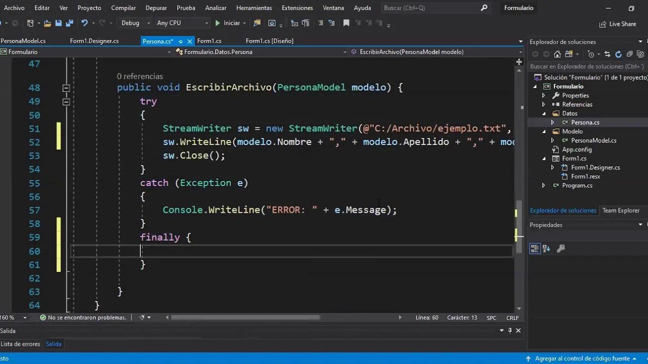 Aprende a Programar Windows Forms C# | Escritura de Archivos