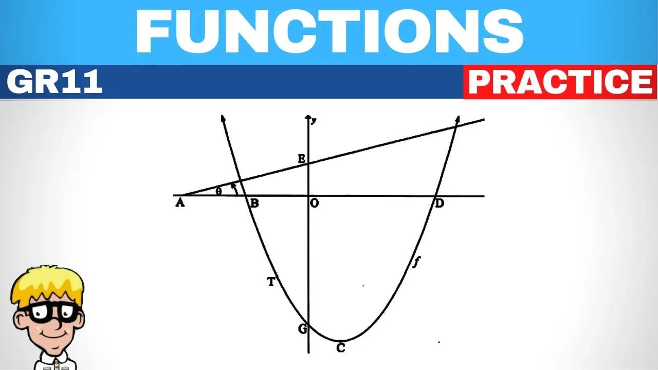 Functions grade 11 exam questions