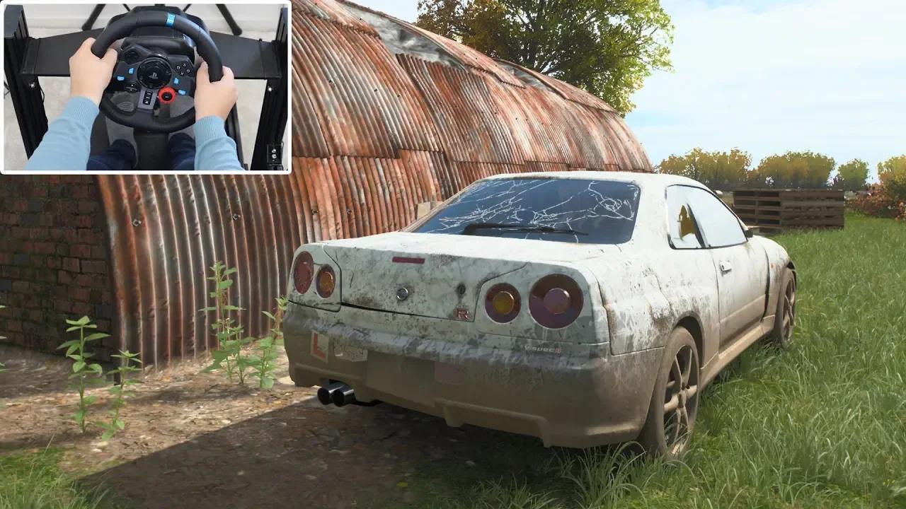 Rebuilding Nissan Skyline GTR R34 - Forza Horizon 4 (Steering Wheel ...