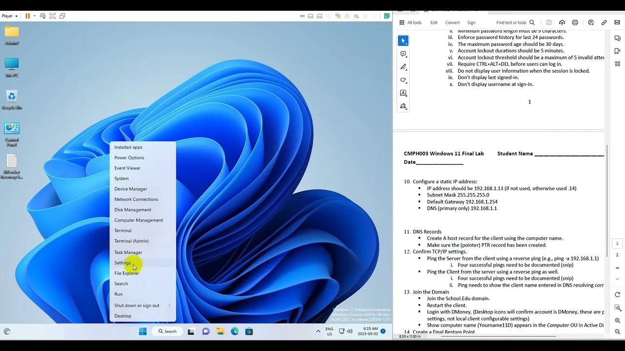 Windows 11 Enterprise Virtual Machine Tutorials : Part 7