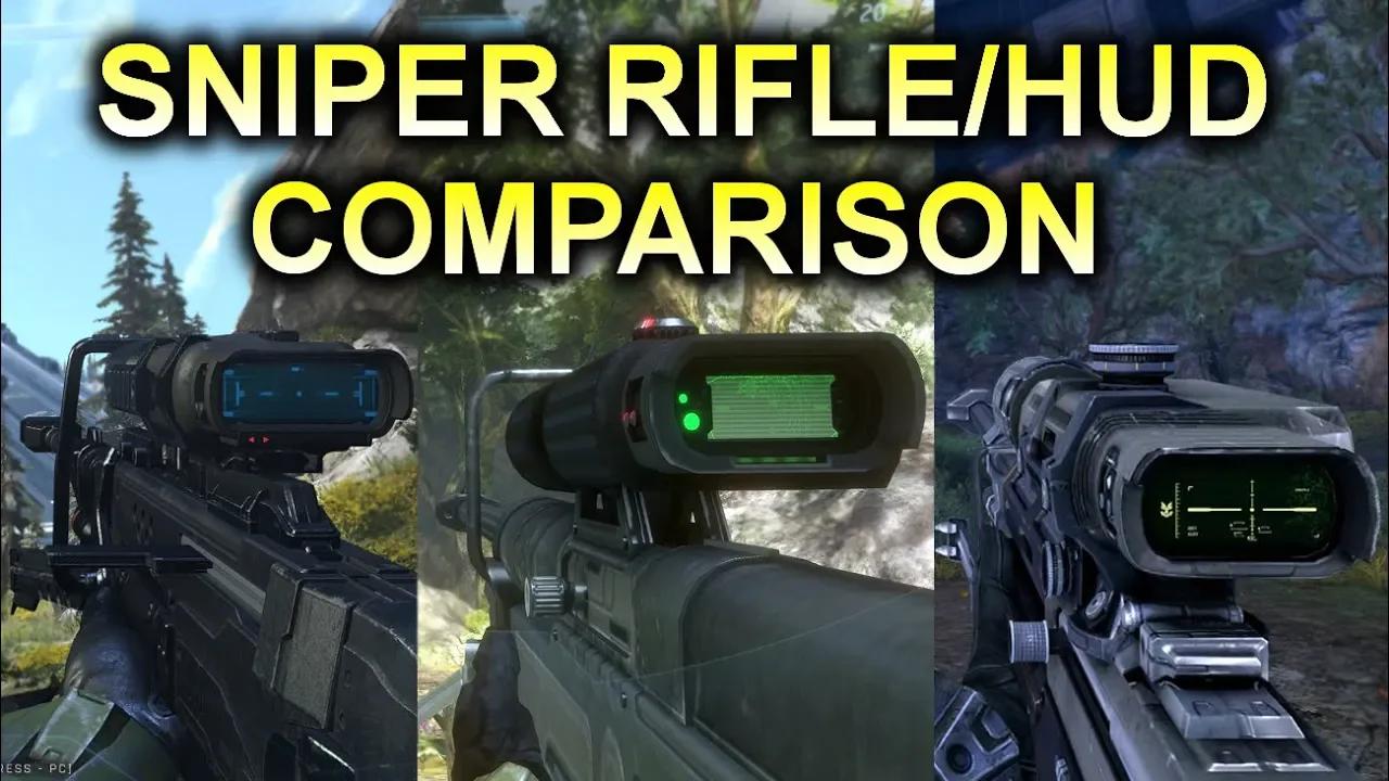 Halo Infinite Sniper Rifle/HUD VS Older Halo Games