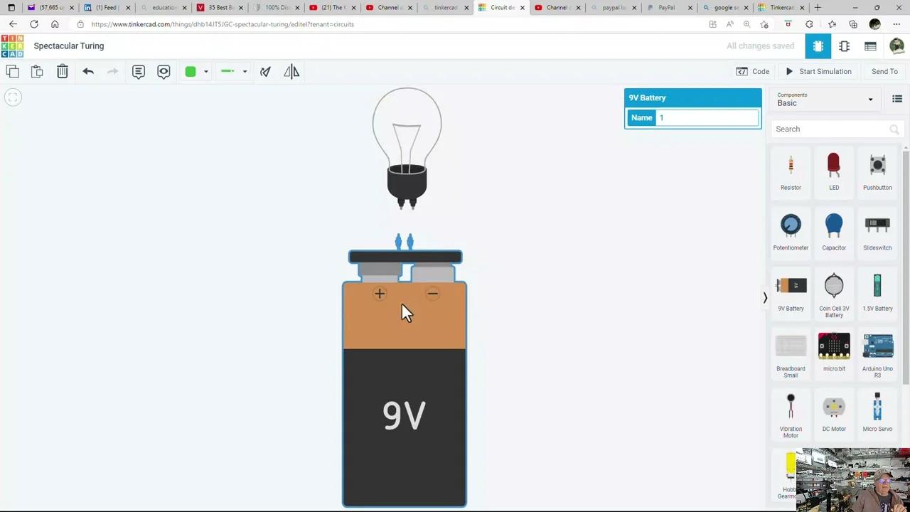 TinkerCad Components Pt0 - Electricity with Grandpa