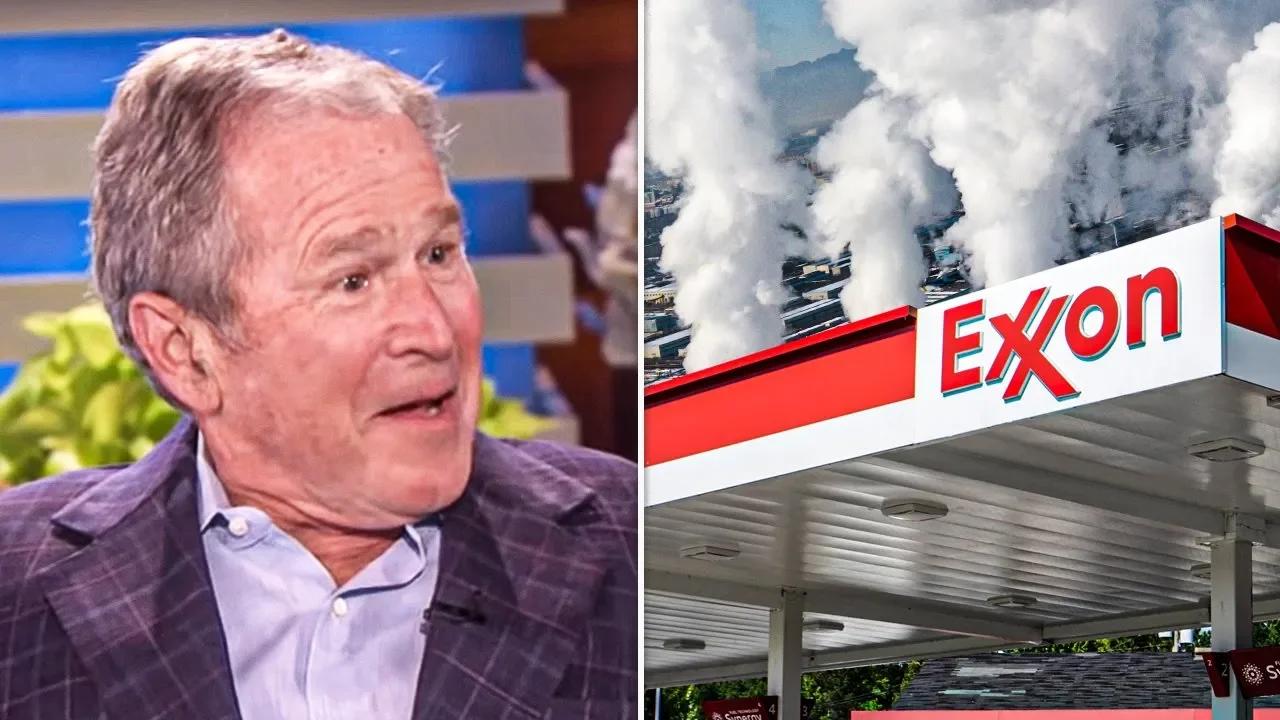 War Criminal Bush Embraced As "Lovable Doofus" & Exxon Spent Years ...