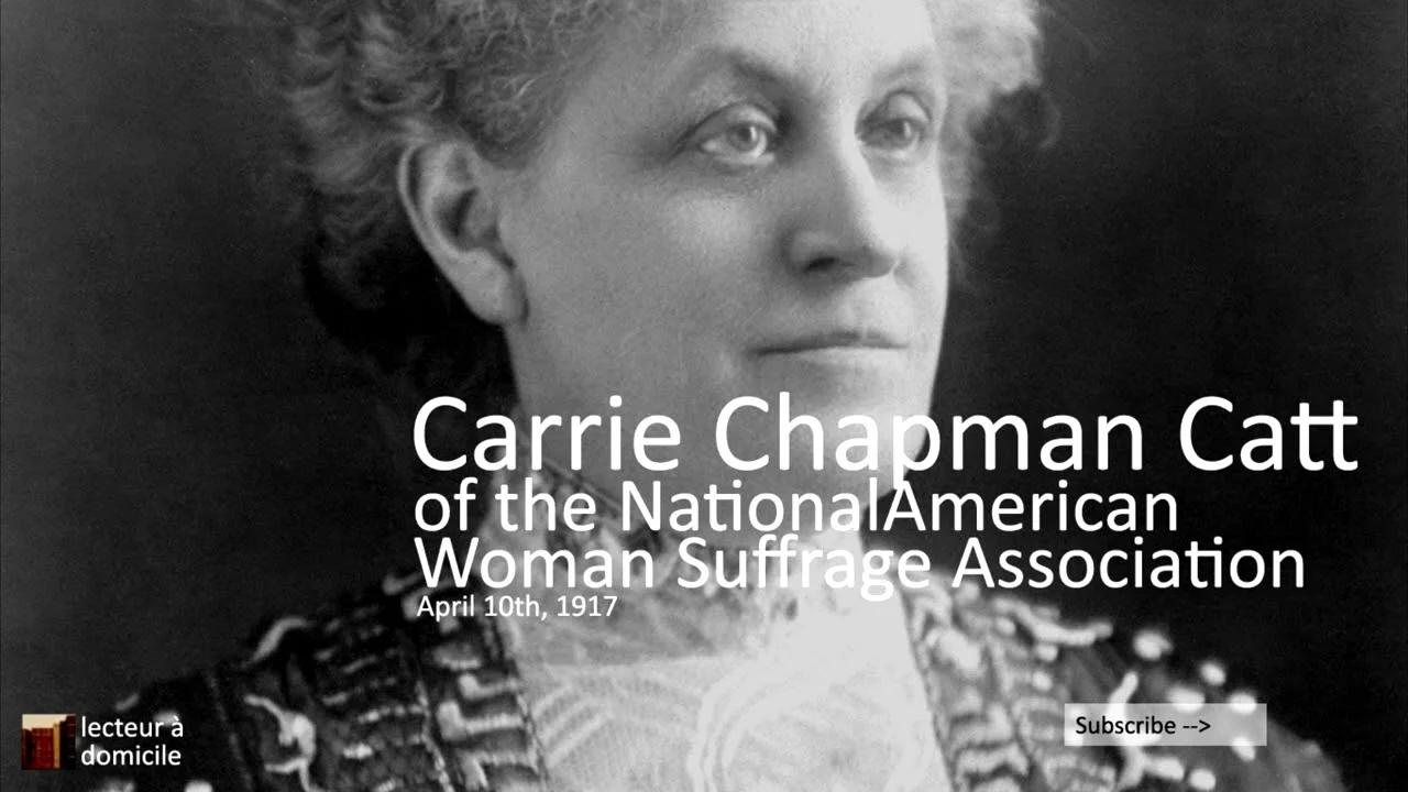 Petition from Carrie Chapman Catt of the National American Woman ...