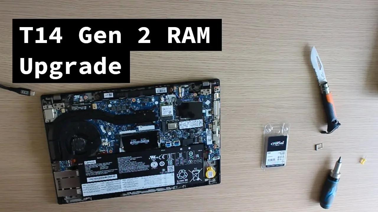 Lenovo ThinkPad T14 Gen 2: RAM Upgrade Full Walkthrough