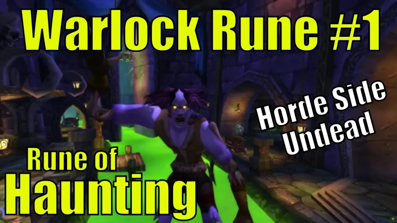 Undead Warlock Rune of Haunting World of Warcraft Classic Season of ...