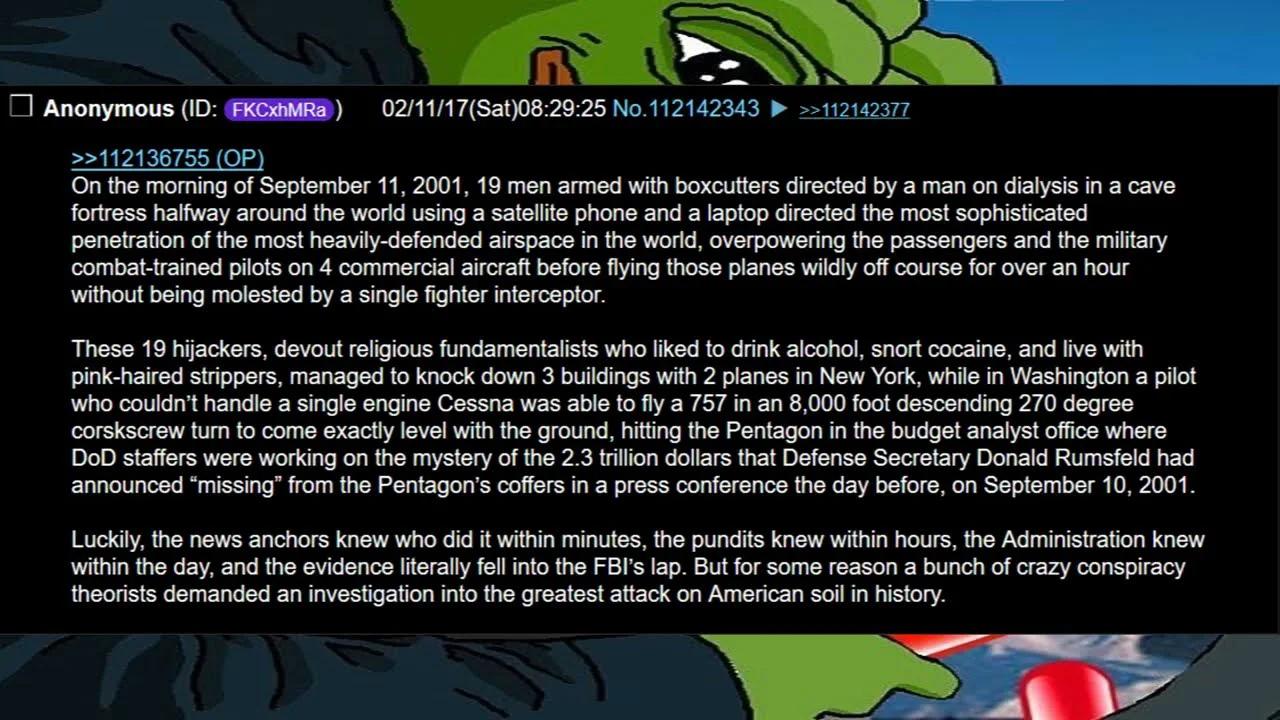 Quick Red Pill #45 (4chan Conspiratard Revisits 9/11)