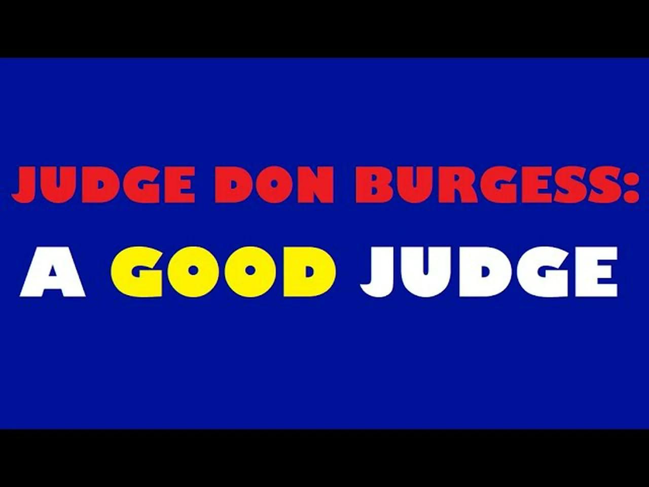 THE IMPORTANCE OF A GOOD JUDGE