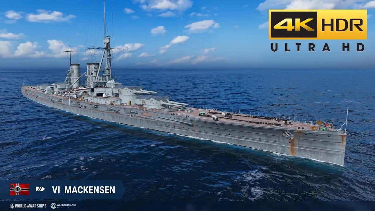 World of Warships - Mackensen #1117 | ranked | 4K HDR PQ 60 FPS| tier VI