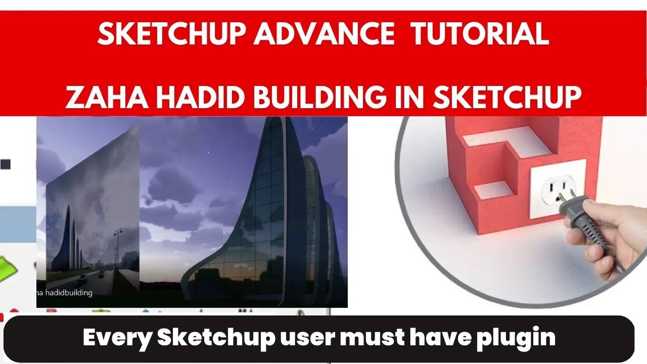 sketchup tutorial | How to create complex model in sketchup