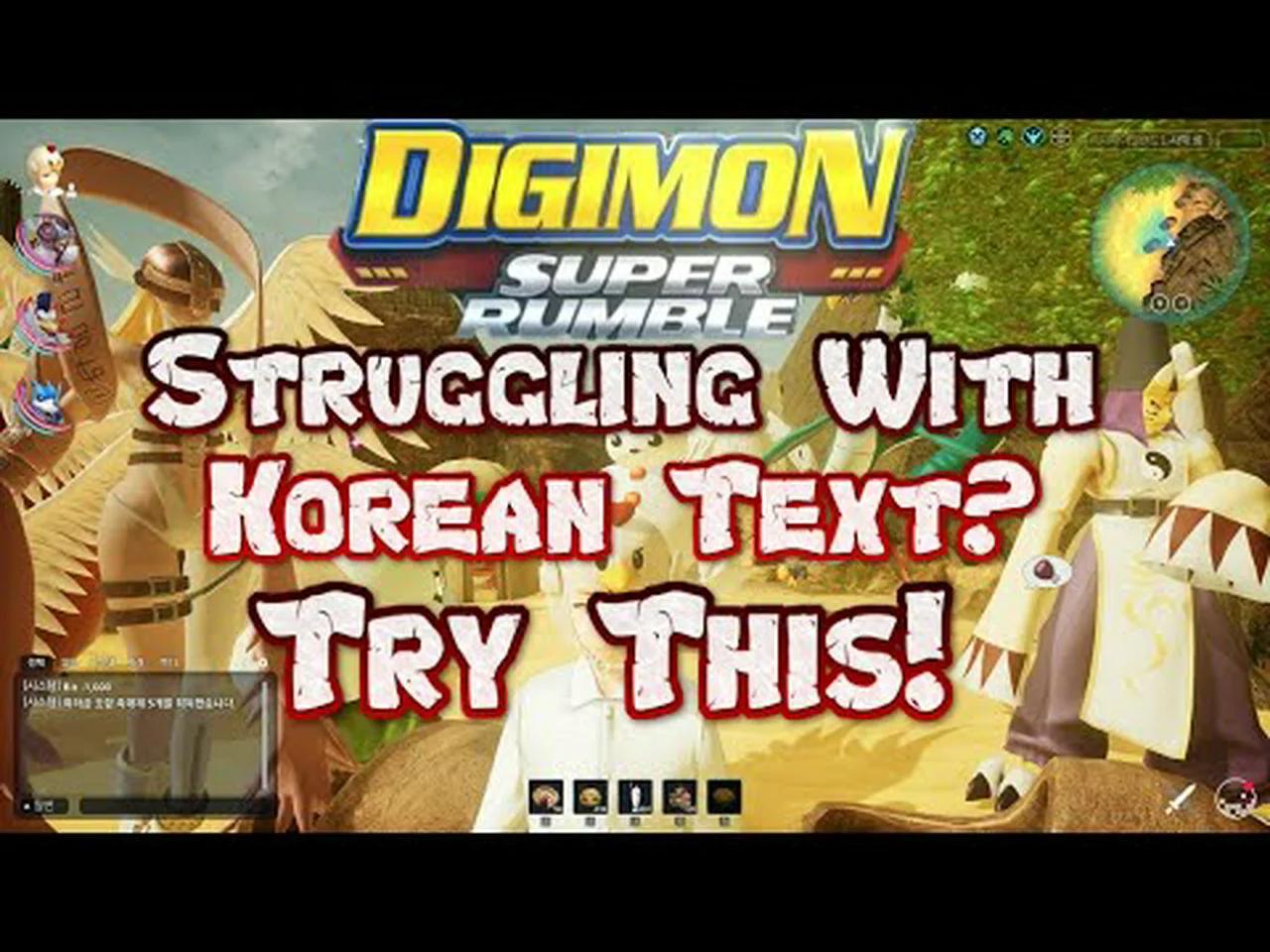 Digimon Super Rumble English Mini Guide: Struggling With Korean Text ... Digimon Super Rumble English Mini Guide: Struggling With Korean Text ...