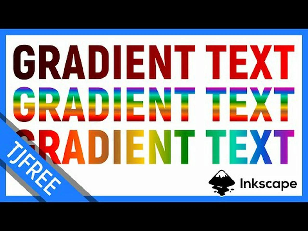 Text Gradients in Inkscape, SVG
