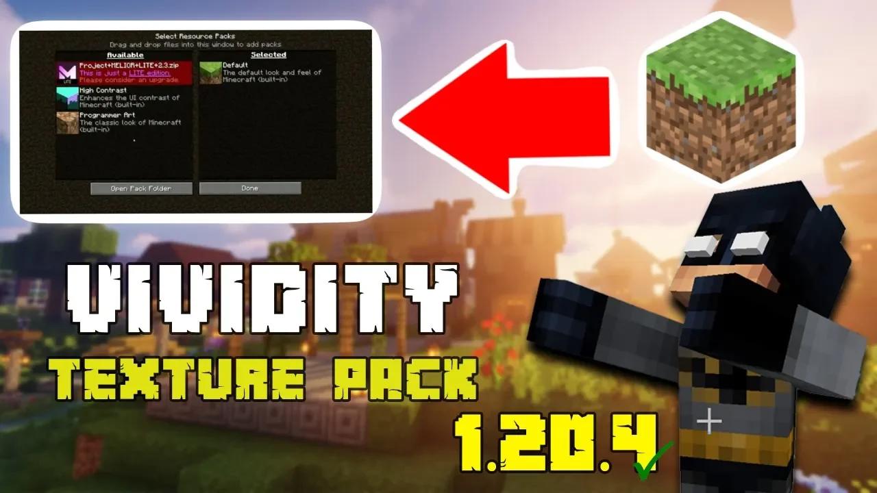 How To Download & Install Vividity Texture Pack for Minecraft 1.20.4