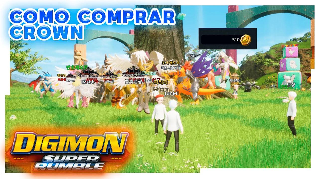 Como comprar crowns no DSR - Digimon Super Rumble