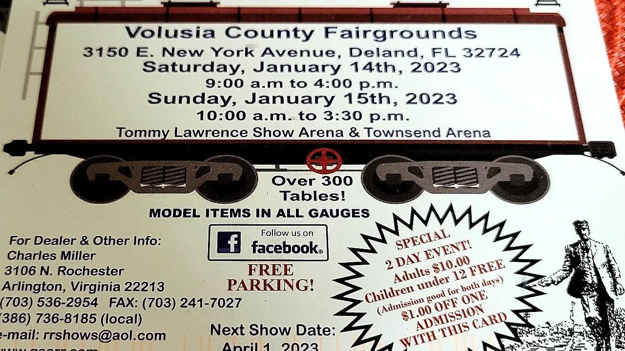 First Train Show Of 2023 - Volusia County Fairgrounds - DeLand Florida