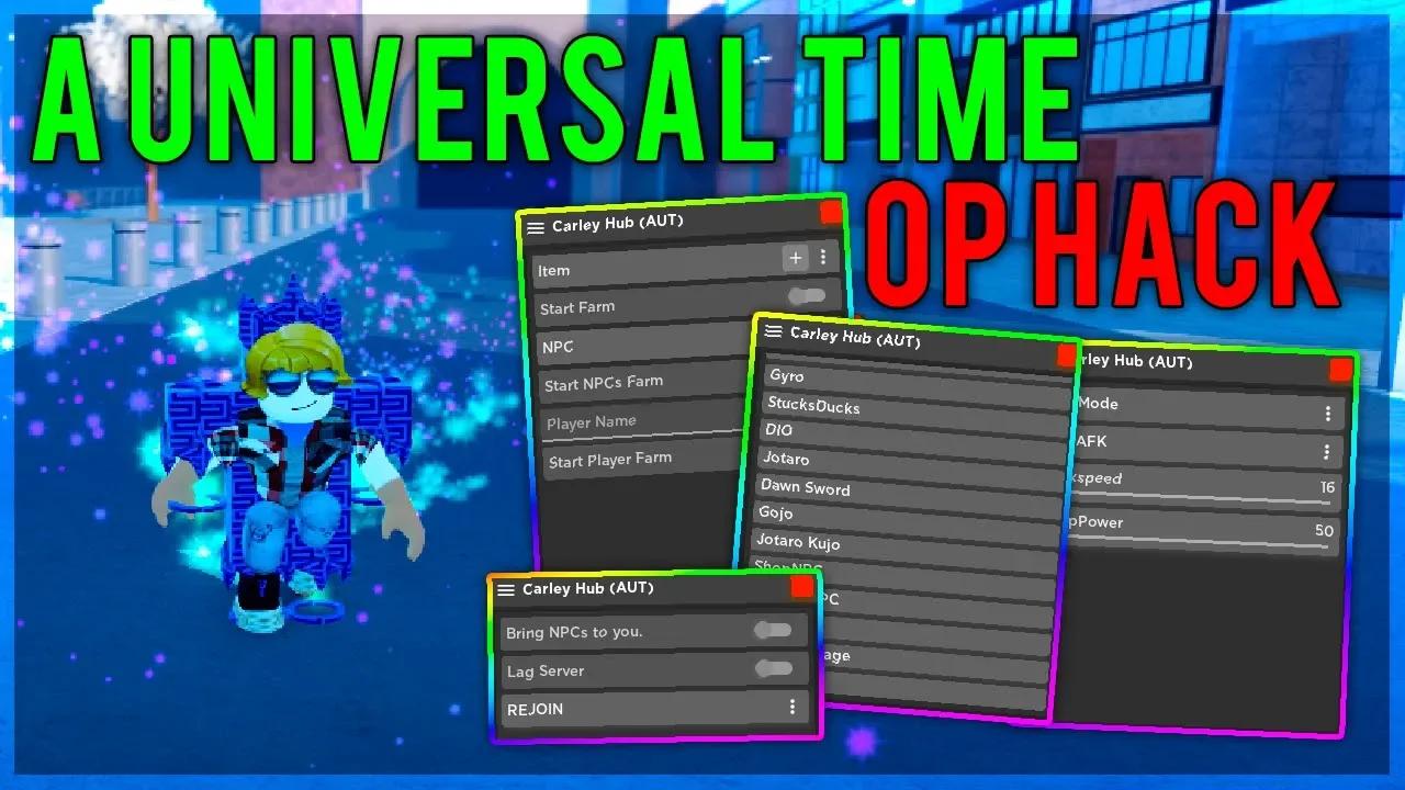 [UPDATED] A Universal Time AUT Script Hack 🔥 ITEM FARM, GODMODE, ALL STANDS WORKING