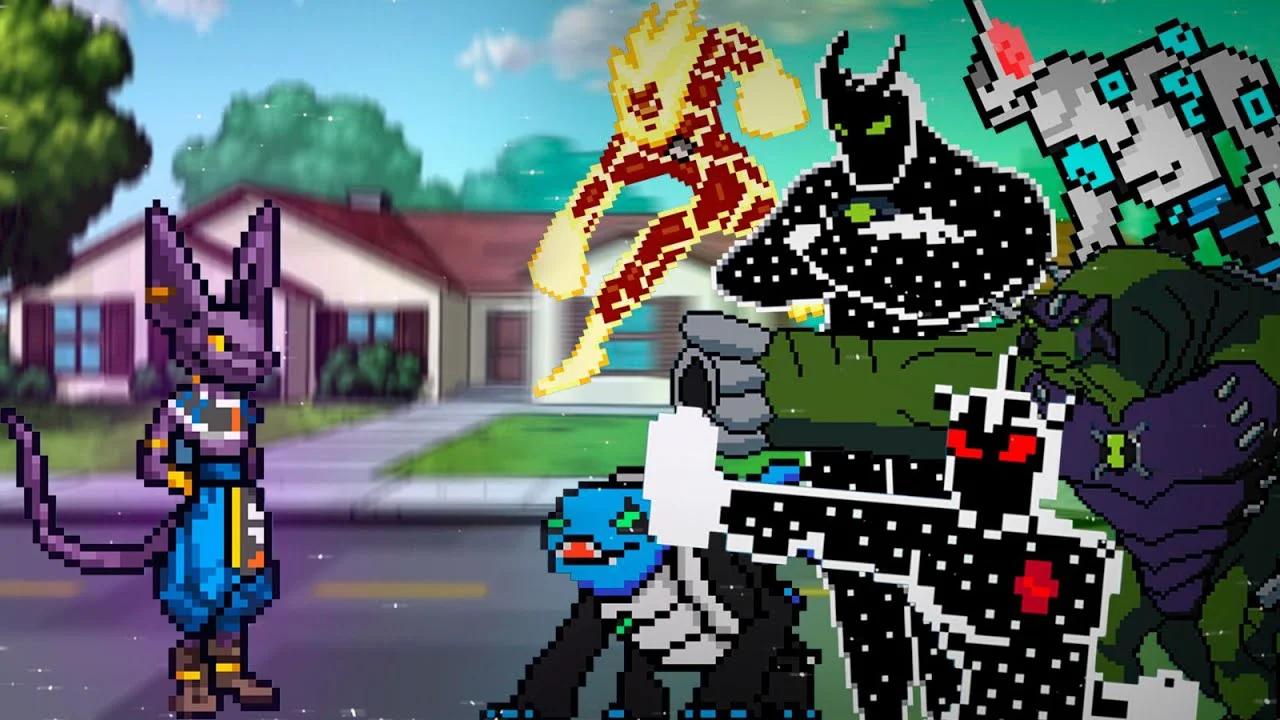 BILLS CONTRA TODAS AS VERSÕES DO BEN 10 NO MUGEN!!
