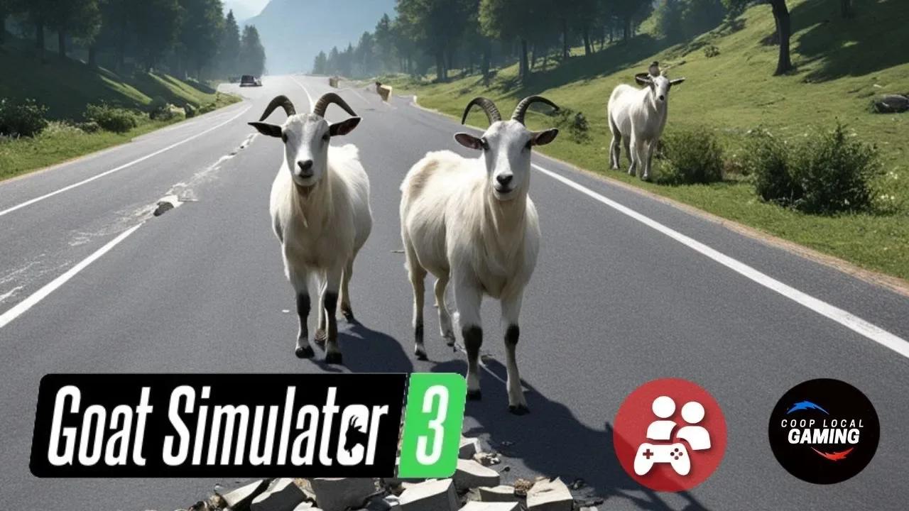 You Can Play Goat Simulator 3 Splitscreen in 2024! - Gameplay Multiplayer