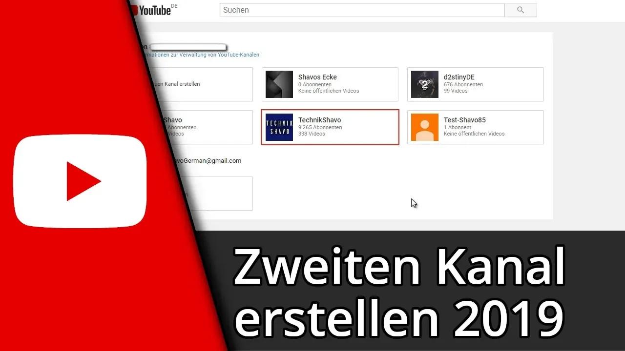 Zweiten Youtube Kanal erstellen in 2019 Tutorial