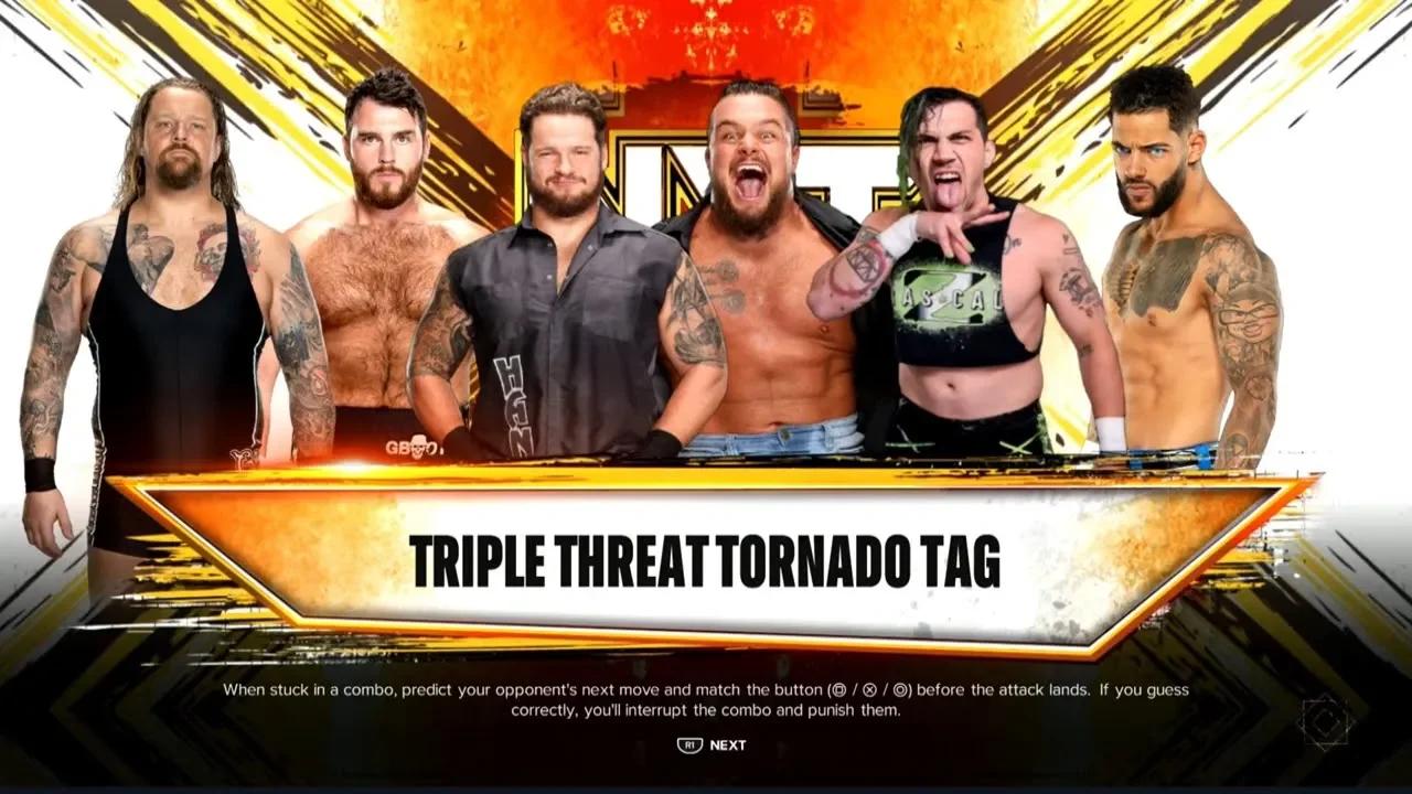 NXT Gallus vs The Rascalz vs Hank & Tank NXT Tag Team Championship ...