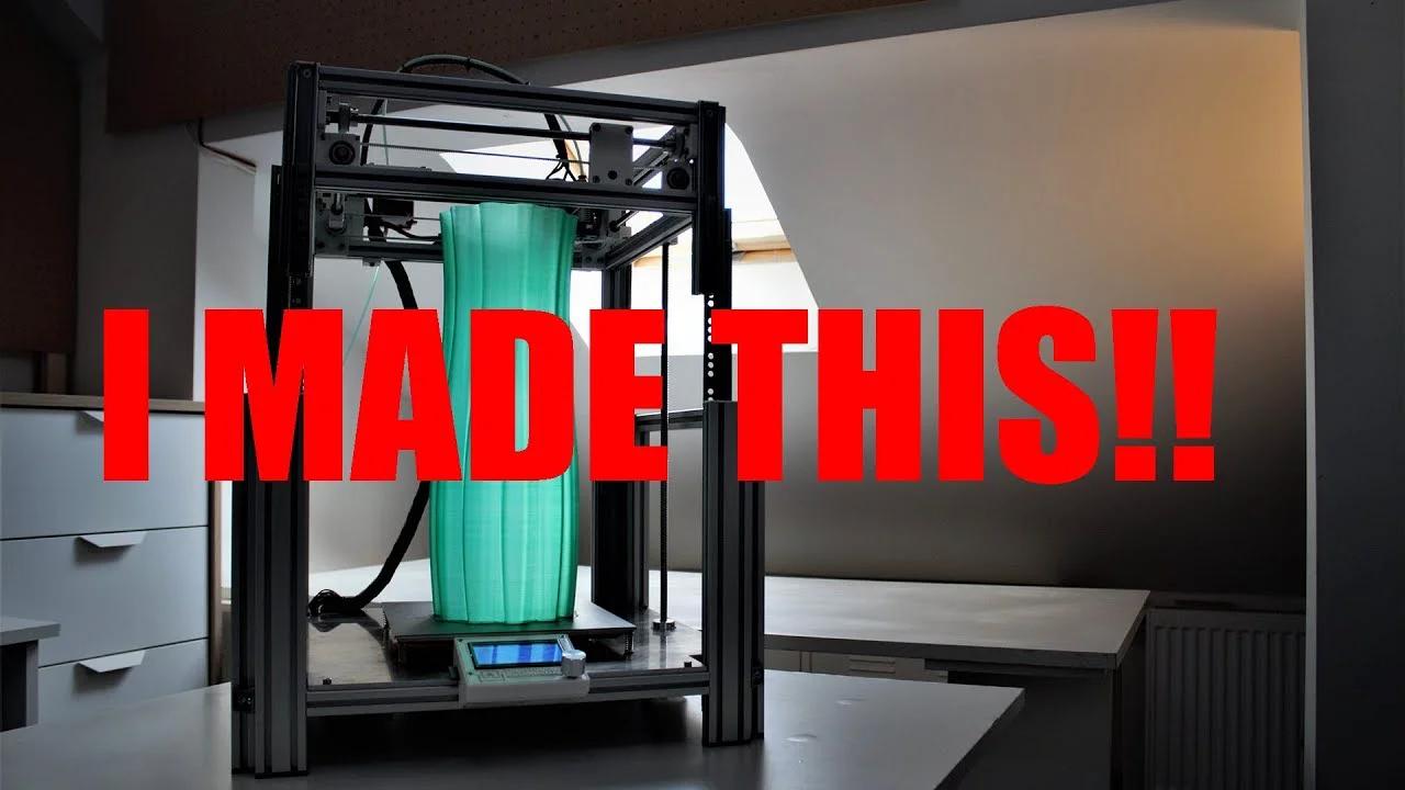 MY DIY 3D PRINTER IS FINISHED!!