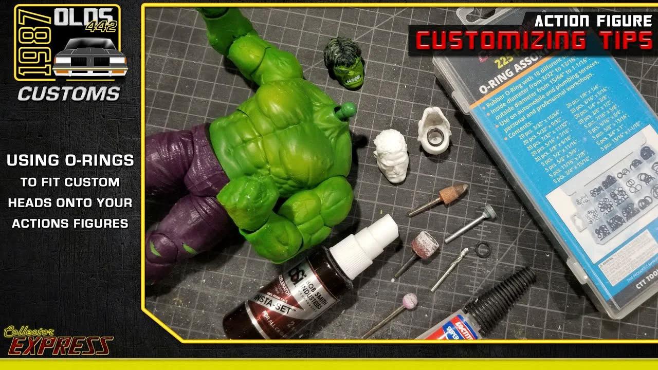 Customizing Action Figures Tutorial - Using O-Rings to fit Custom Heads ...