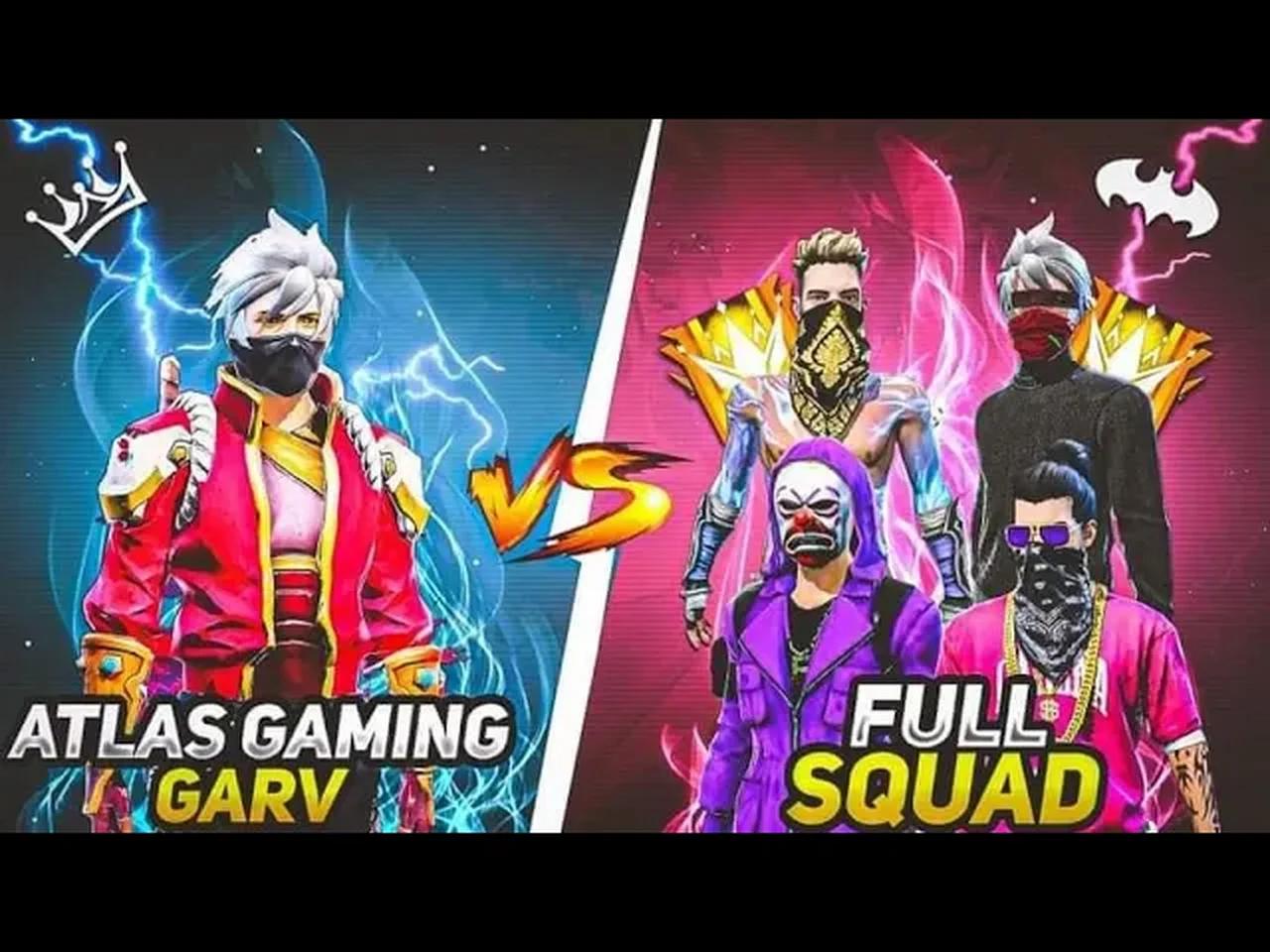 2v4 Epic battle 🔥😲 Full squad vs me 🔥😏
