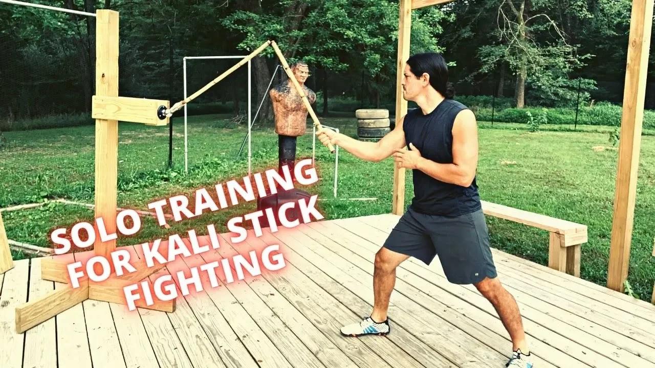 AMAZING KALI STICK FIGHTING SOLO TRAINING | Filipino Martial Arts Arnis ...