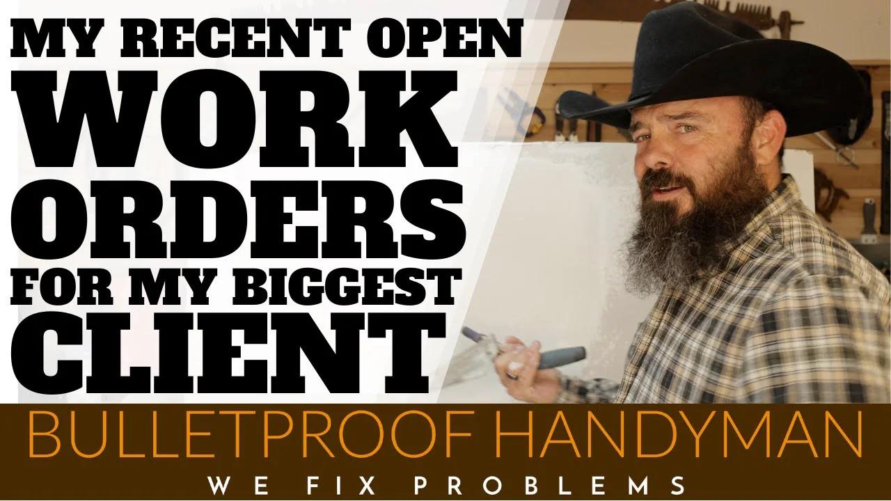 Reviewing My Recent Work Orders From My Biggest Client