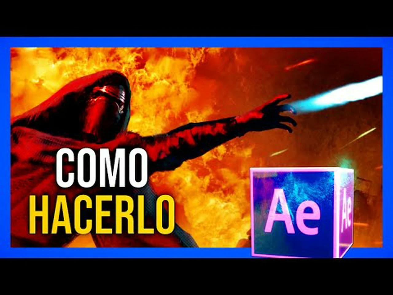 🔥DESCUBRE Como Se HIZO El EFECTO Kylo Ren DETIENE Laser De Star Wars en After Effects 2021