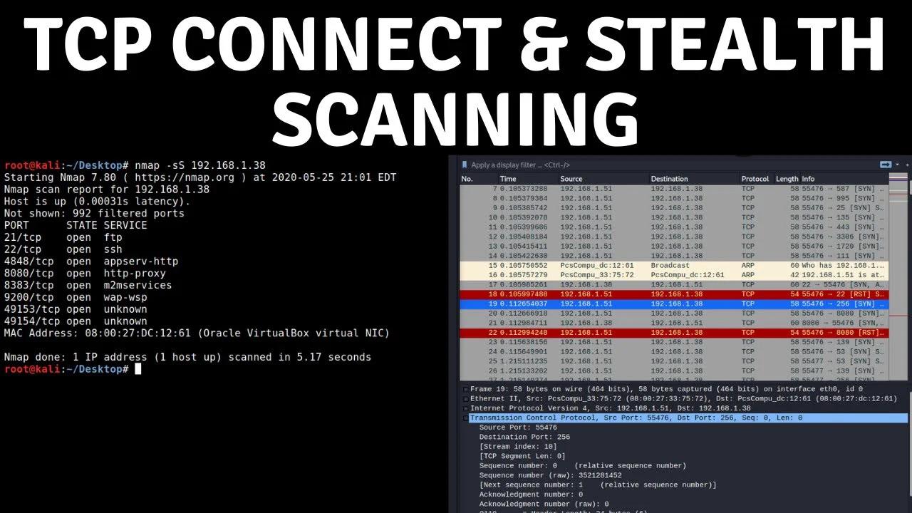 Nmap Tcp Connect And Stealth Syn Scanning