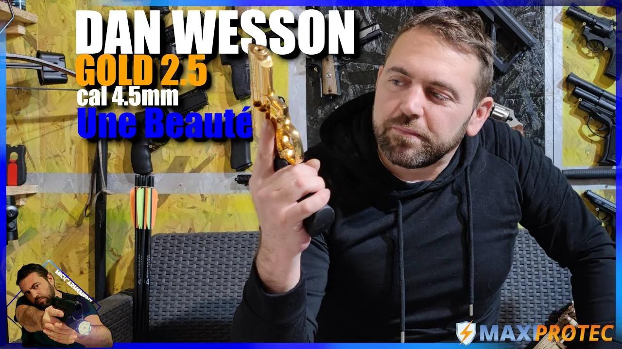 Revolver Dan Wesson Gold 2.5 pouces cal 4.5mm tellement beau
