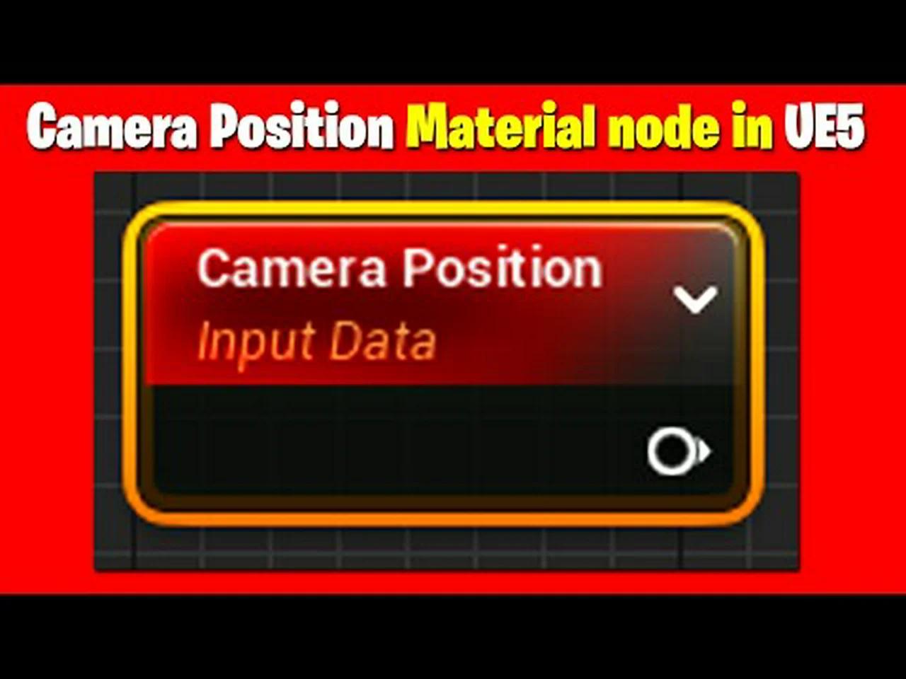 Camera Position Material node in UE5 Tutorial | UE5 Material All Node Series
