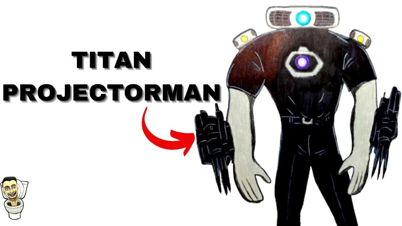 Cómo DIBUJAR al😱TITAN PROJECTOR MAN (Skibidi Toilet) How to DRAW TITAN ...