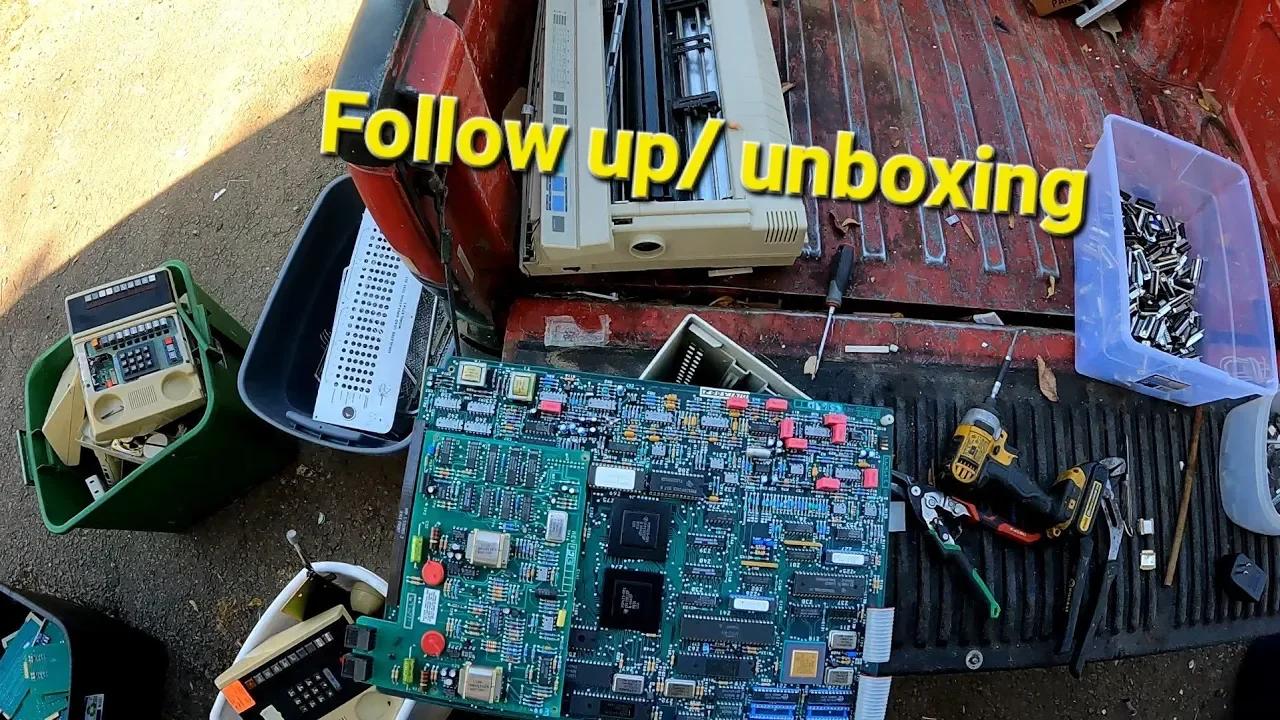 Unboxing Ewaste/ Sorting Scrap